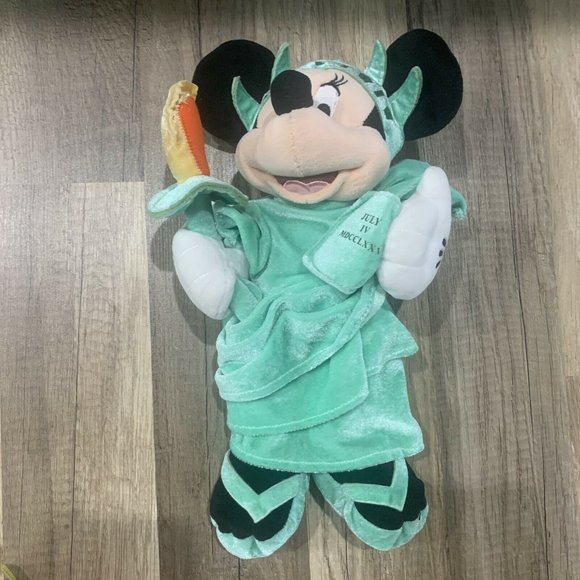 Disney | Toys | Minnie Mickey Mouse Statue Of Liberty Plush Toy Disney ...